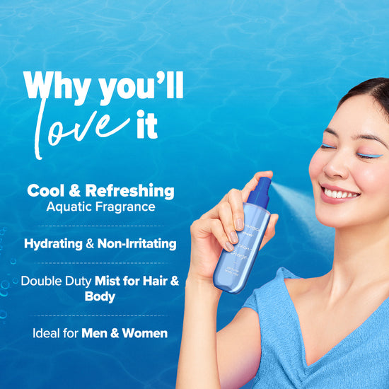 Ocean Breeze Perfume Body Mist with Zemea & Hyaluronic Acid 150 ml ...