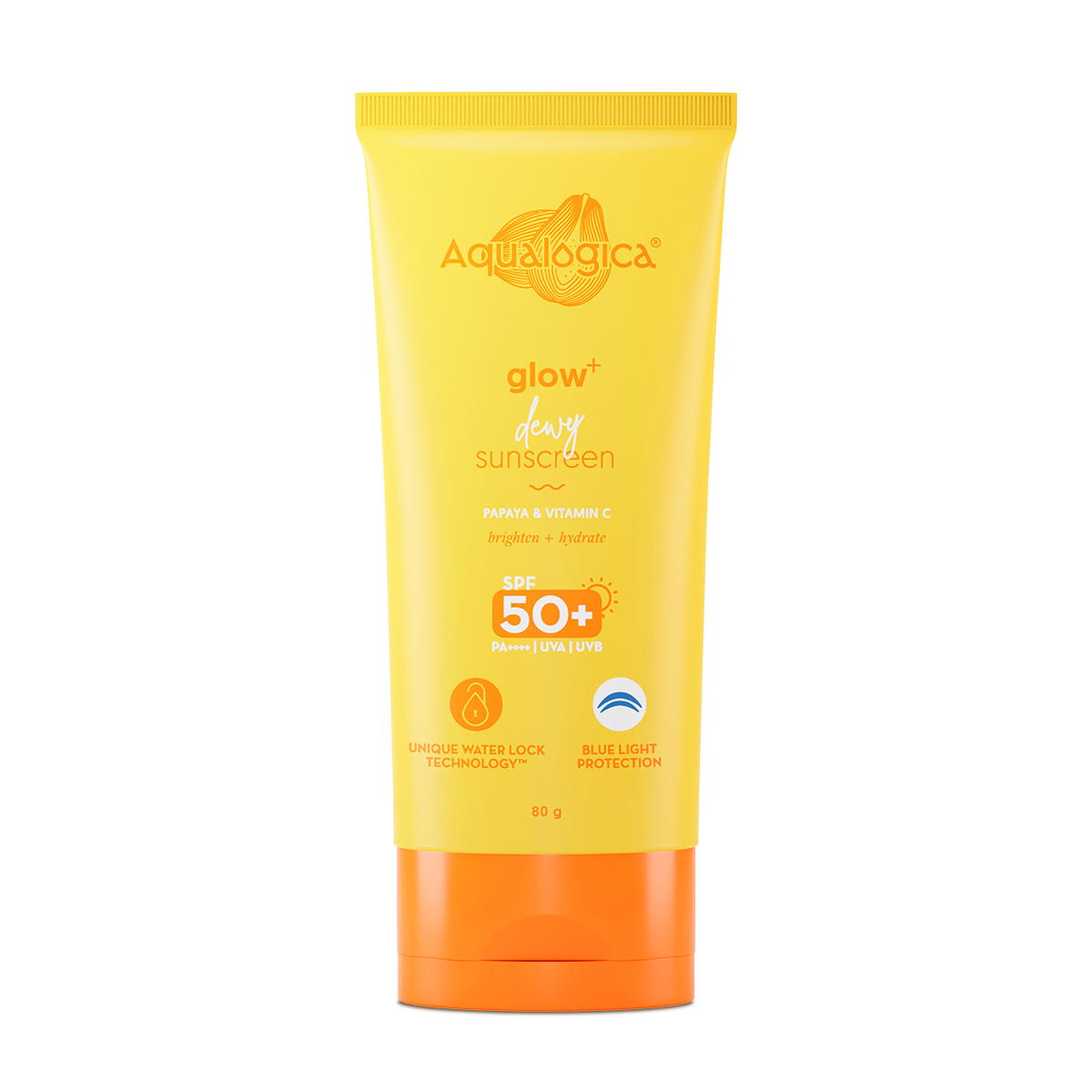 Glowing Sunscreen | Aqualogica Glow+ Dewy Sunscreen - 80g