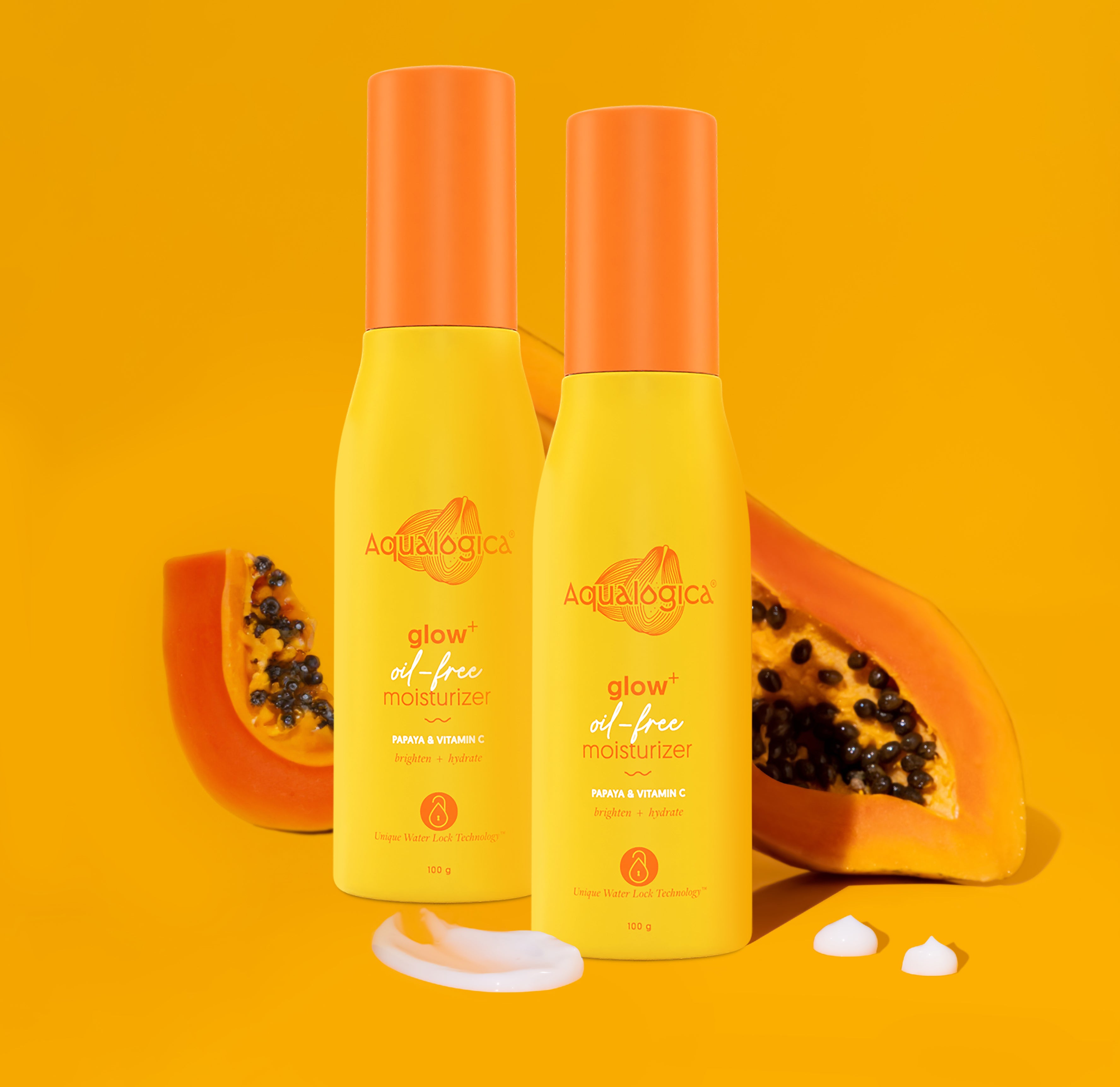 Glow+ Oil-Free Moisturizer 100g (Pack of 2) – Aqualogica